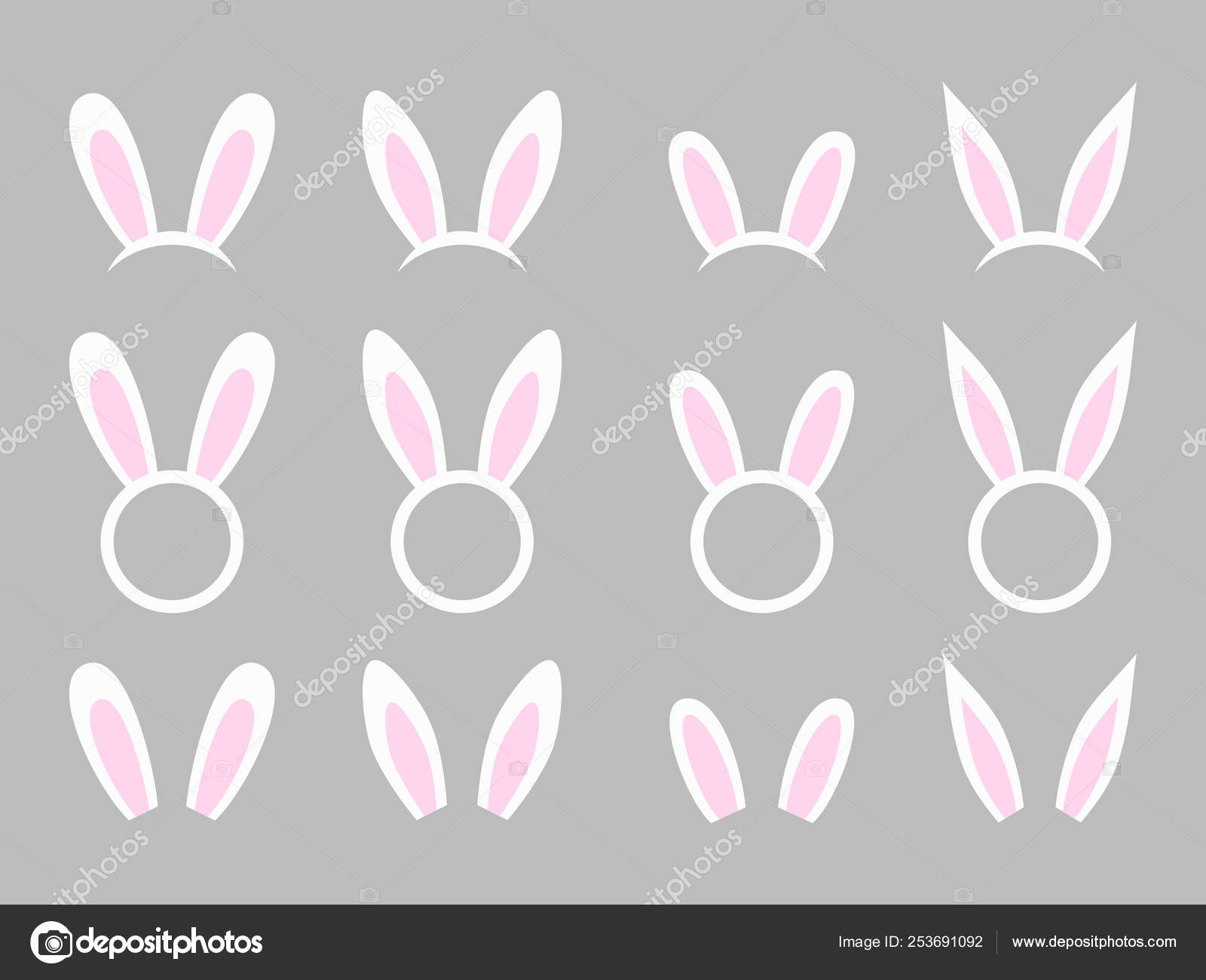 Easter Bunny Ears Vector