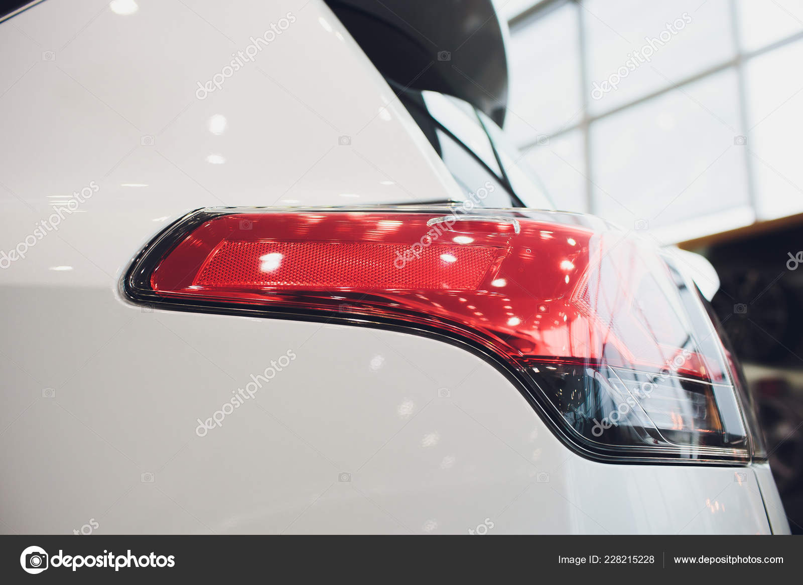 Rear car auto in details backlight tail light lamp. — Stock Photo ...