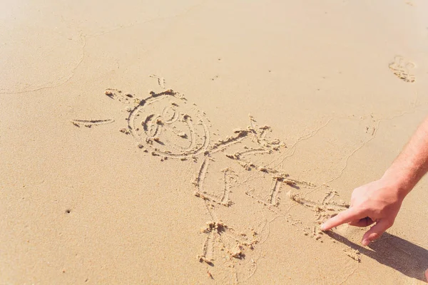 Dibujo en la playa Stock Photos, Royalty Free Dibujo en la playa Images ...