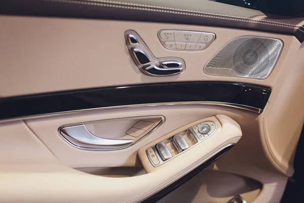 window switches control and car panel in the modern car. - Stock Image ...