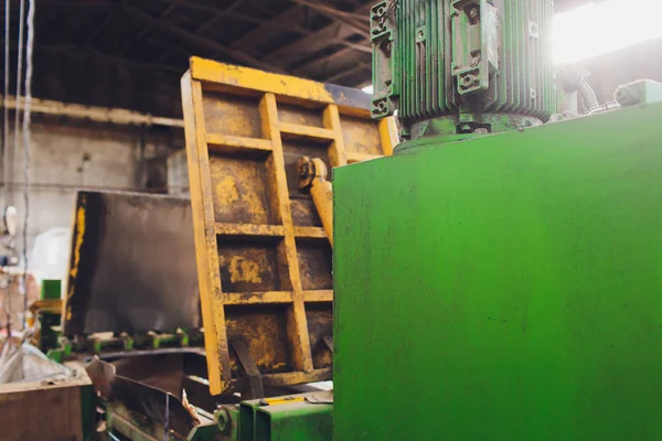 Special equipment for pressing paper waste at a waste sorting plant for ...