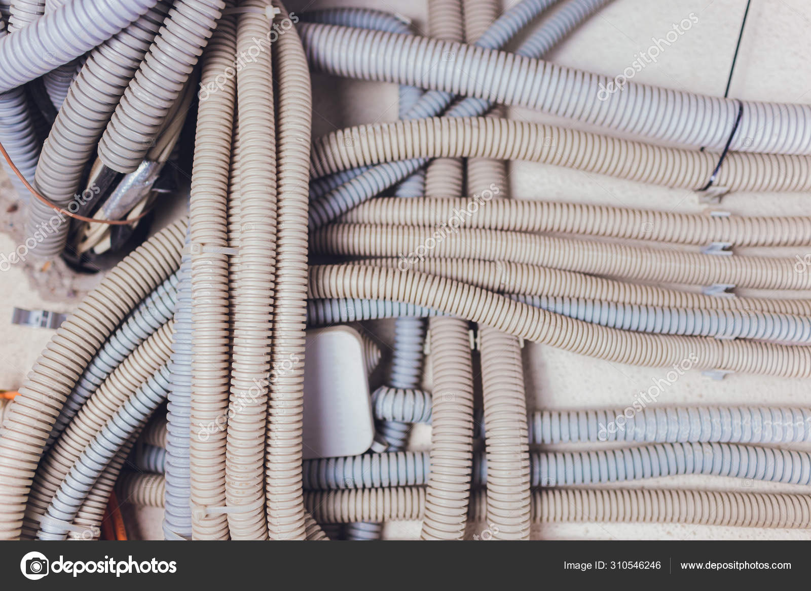 Background of used electrical wires at collection center. Stock Photo ...