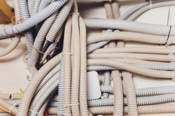 Background of used electrical wires at collection center. Stock Photo ...