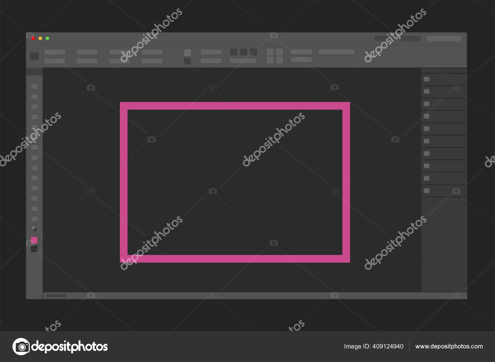 Mockup Software Page Design Layout Print Digital Publishing Stock ...