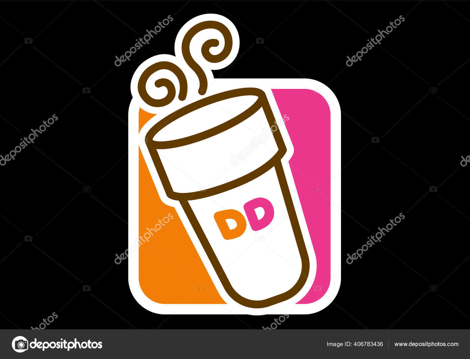 Dunkin Donuts Editorial Logo Food Industry Stock Vector Image by ©AR ...