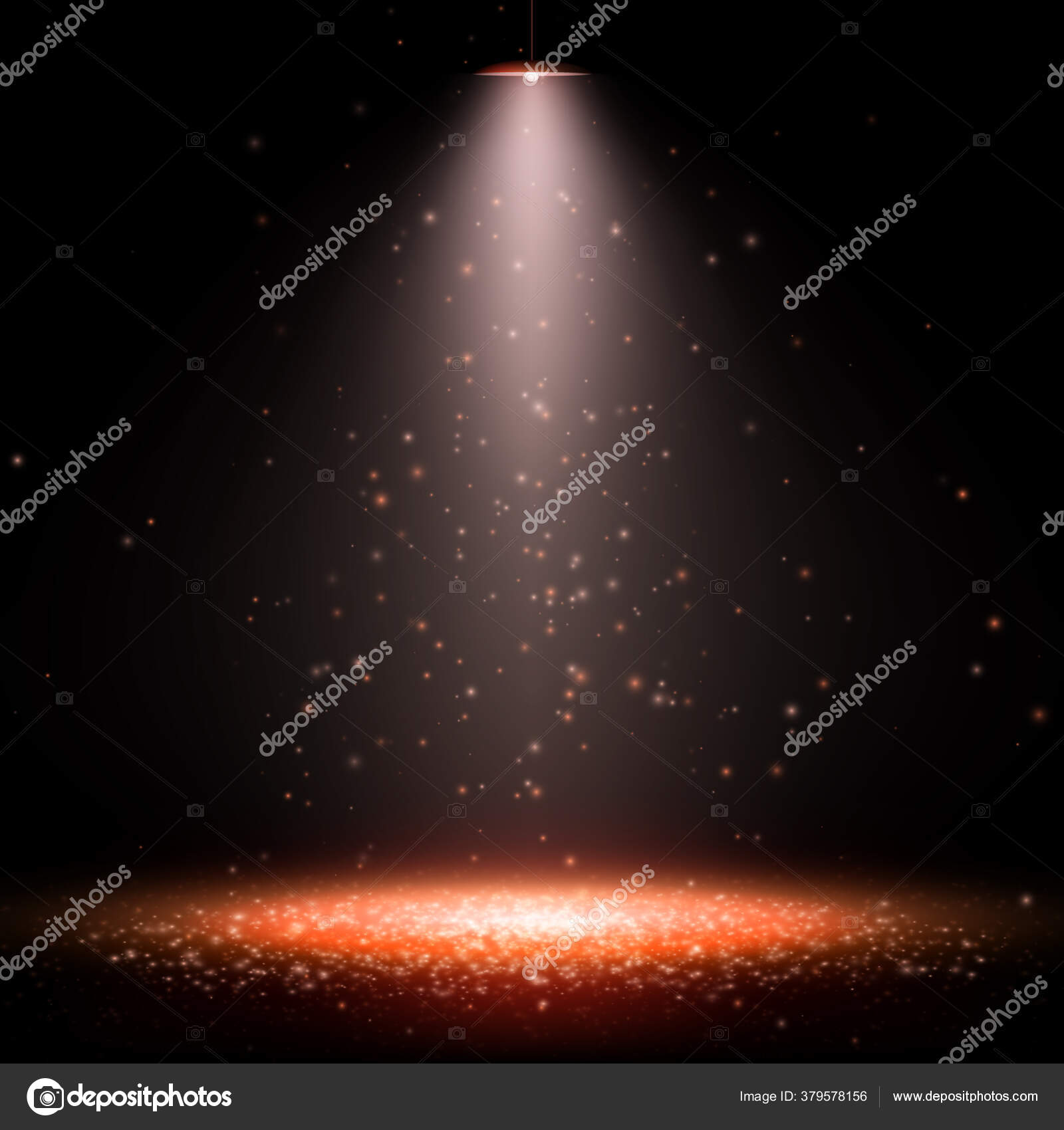 Spotlight Background Promotion Design Template Vector Illustration ...