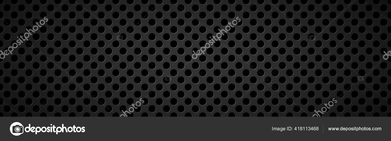 Perforated Black Metallic Header Abstract Stainless Steel Banner Simple ...