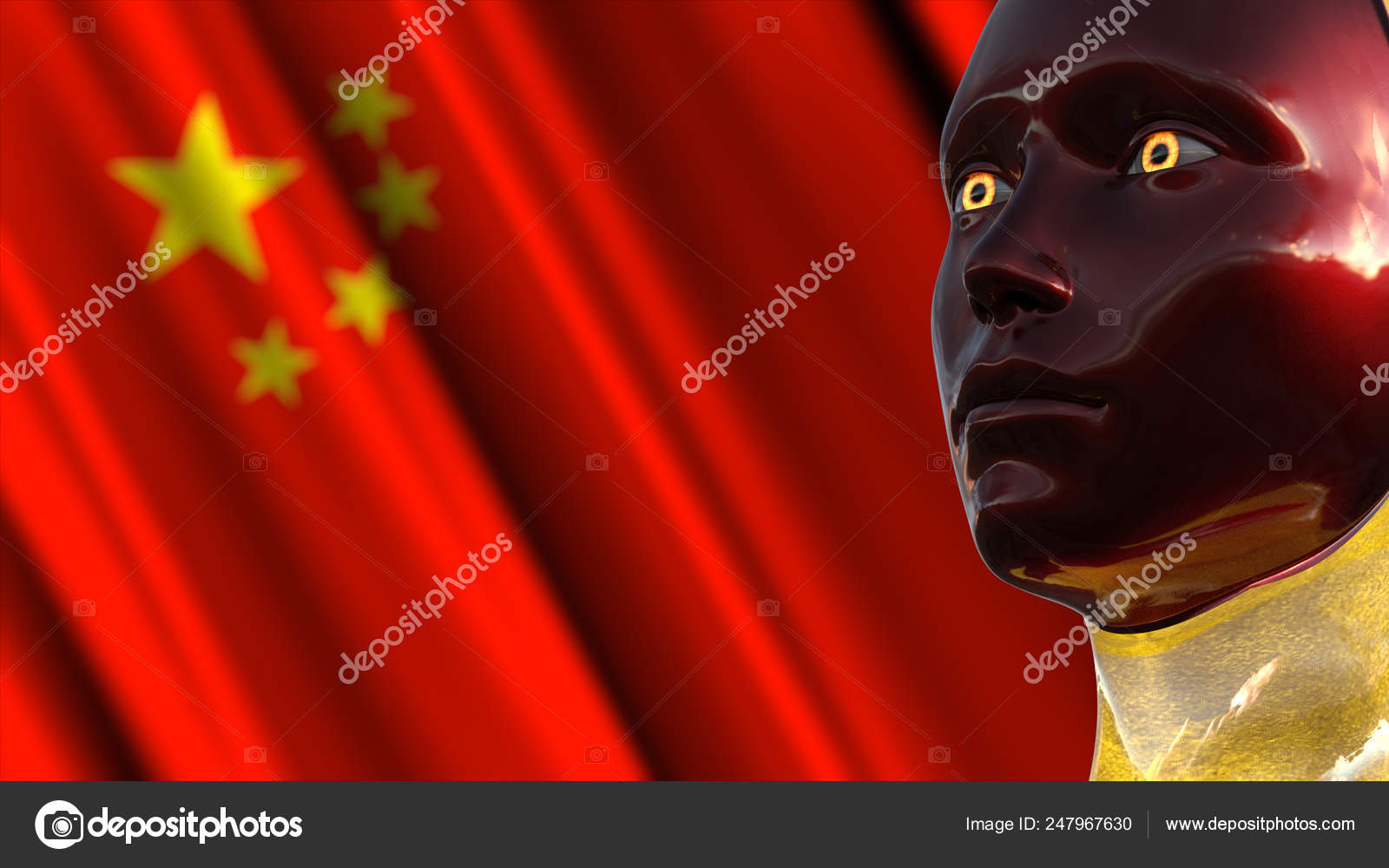 Artificial Intelligence China Concept — Stock Photo © boscorelli #247967630