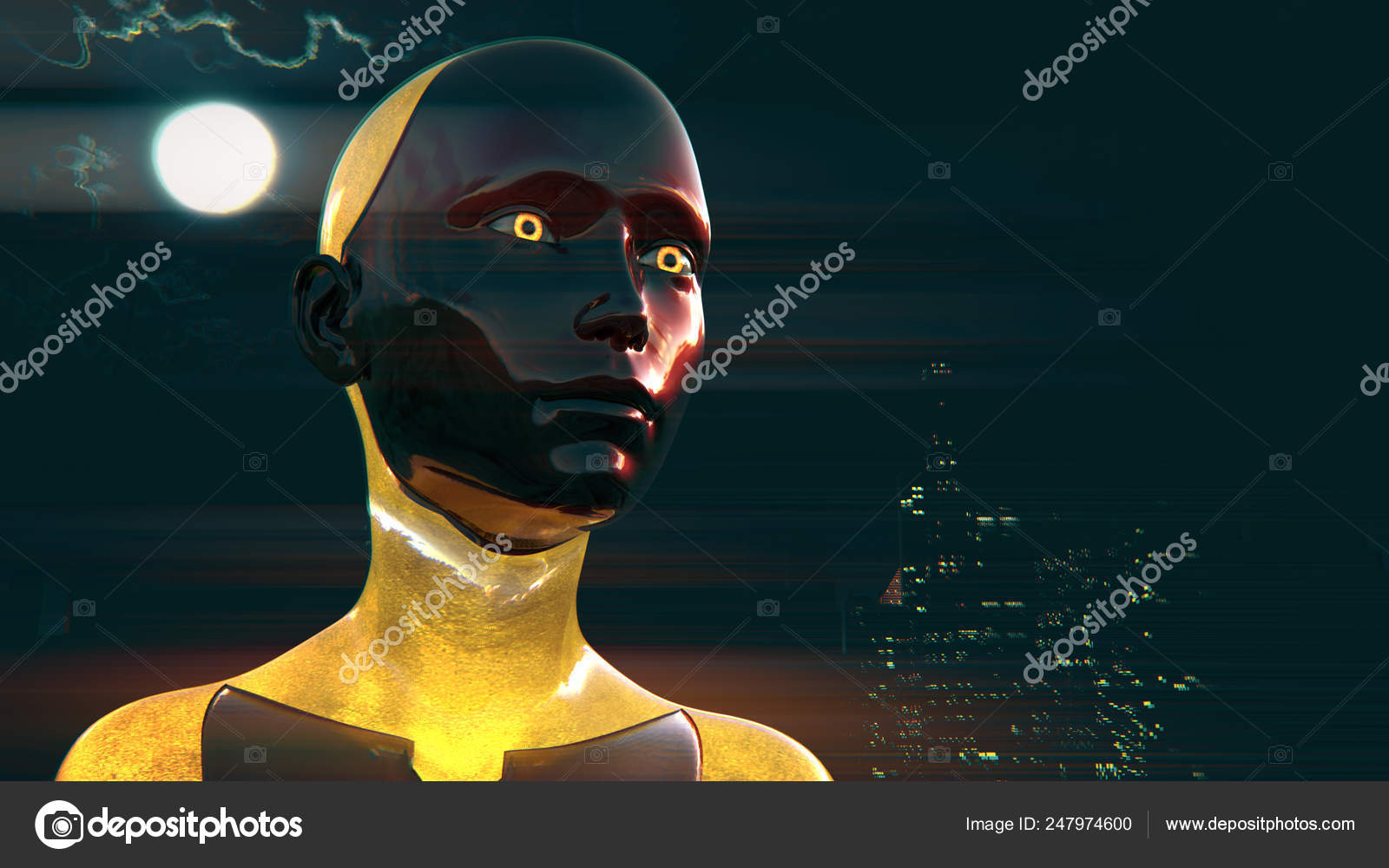 Artificial Intelligence Causing City Power Outage Blackout — Stock ...