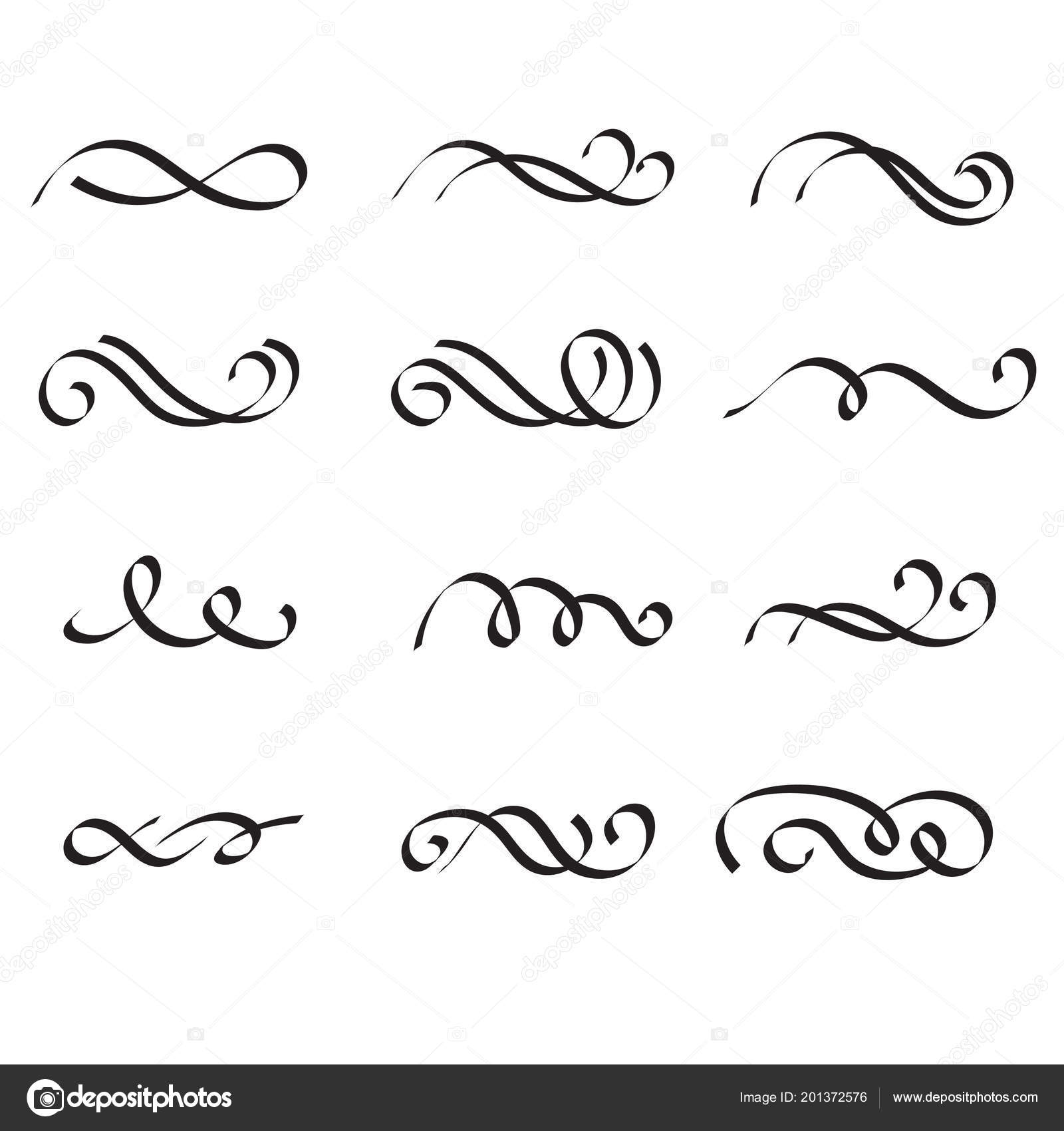 Vintage Curls Vector