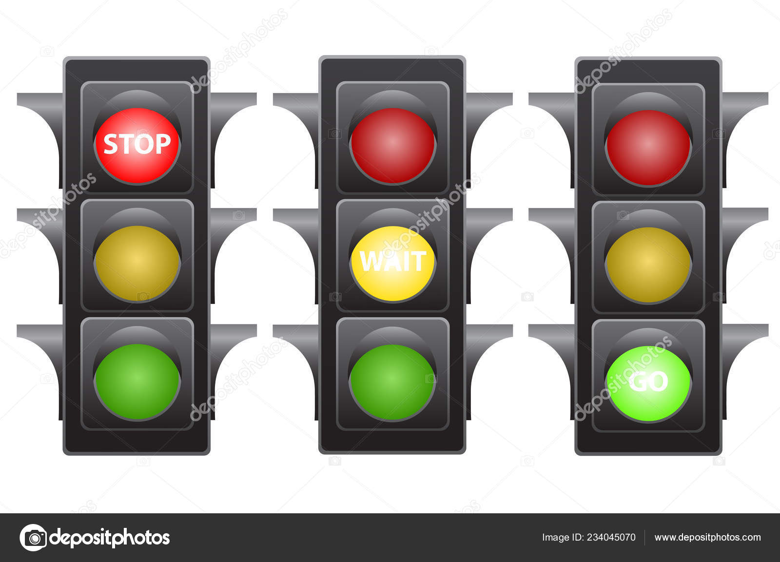 Traffic Light Stop Wait Stock Vector Illustration Stock Vector by ... Traffic Light Stop Wait Stock Vector Illustration Stock Vector by ...