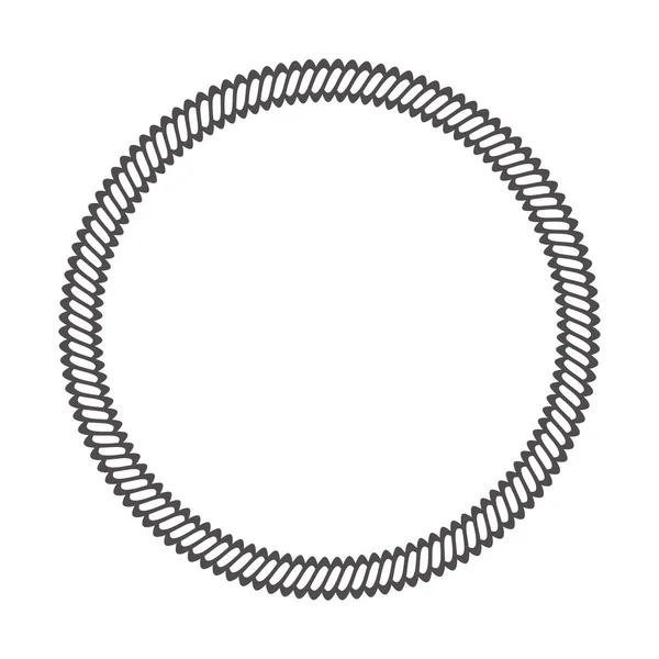Round rope frame. Circle ropes, rounded border and decorative ma Stock ...