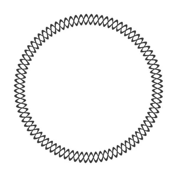 Round rope frame. Circle ropes, rounded border and decorative ma Stock ...