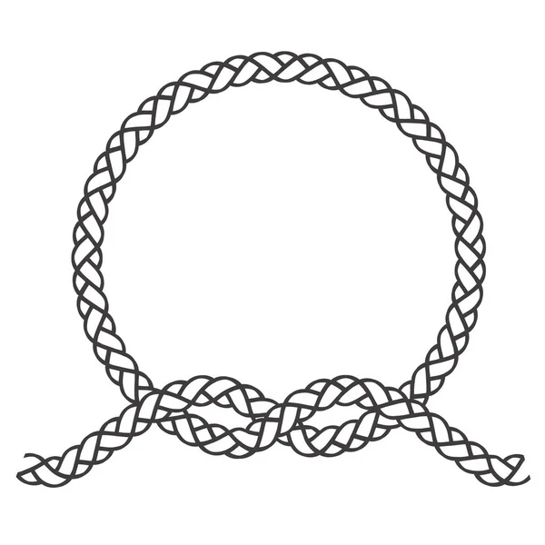Round rope frame. Circle ropes, rounded border and decorative ma Stock ...