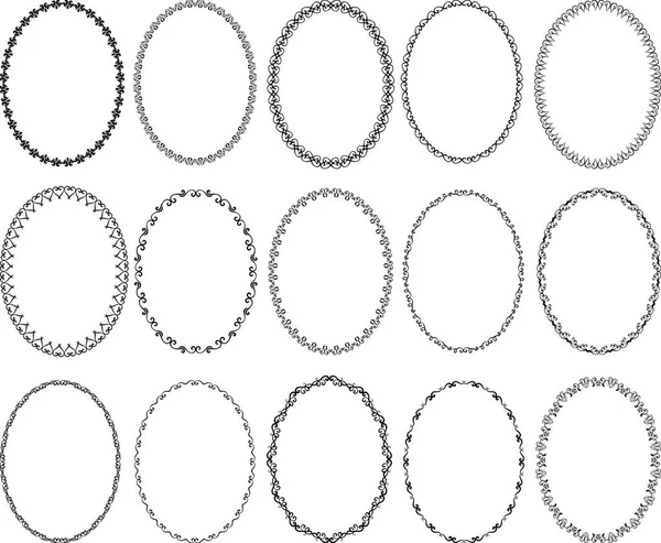 Oval design elements Vector Art Stock Images | Depositphotos