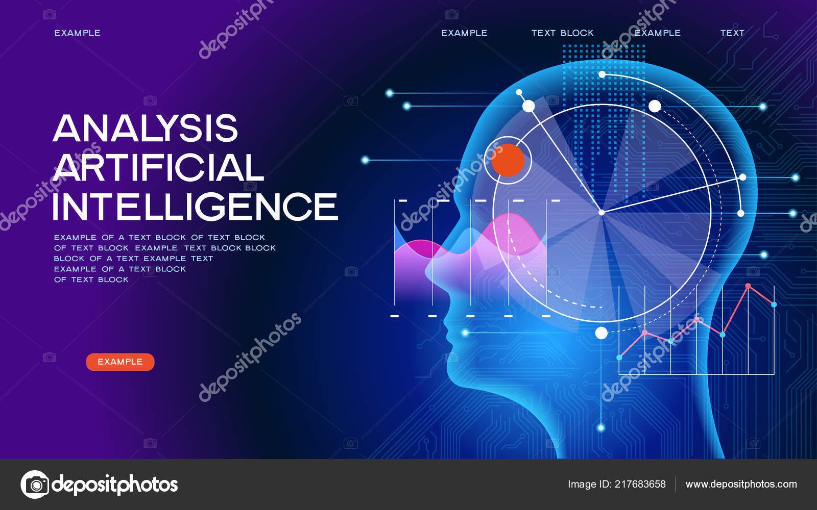 Analysis artificial intelligence Web Banner Stock Vector Image by ...