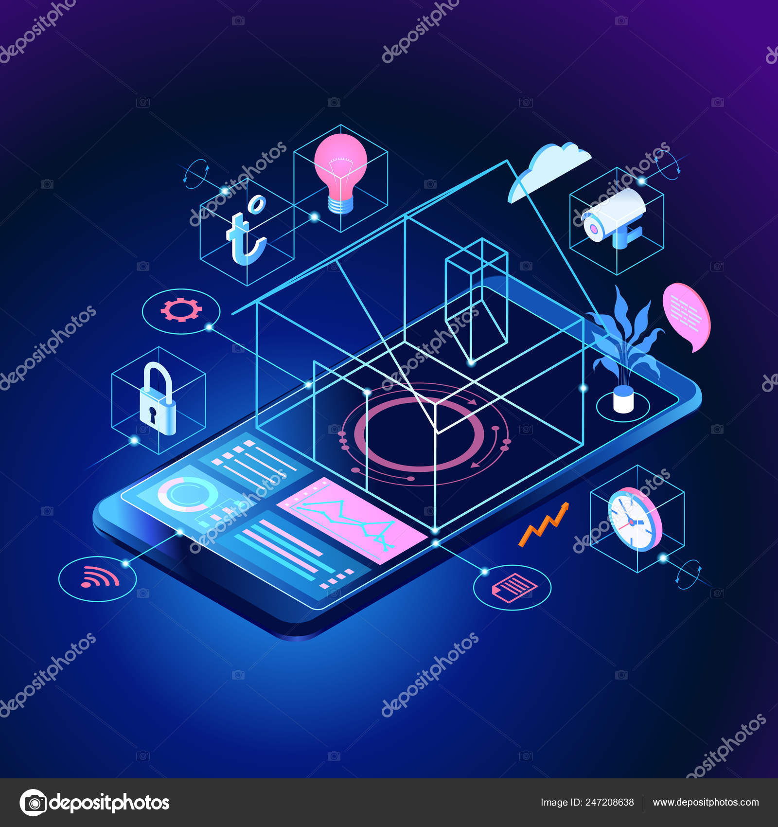 Smart home control concept banner Stock Vector Image by ©VLADGRIN ...