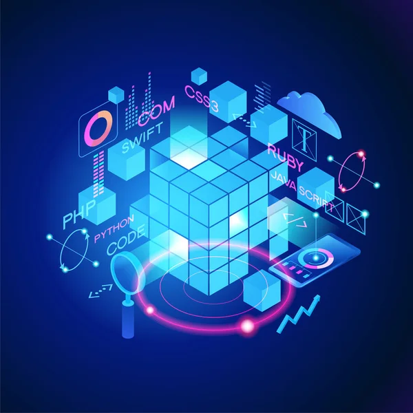 Cloud technology concept banner Stock Vector Image by ©VLADGRIN #301582748