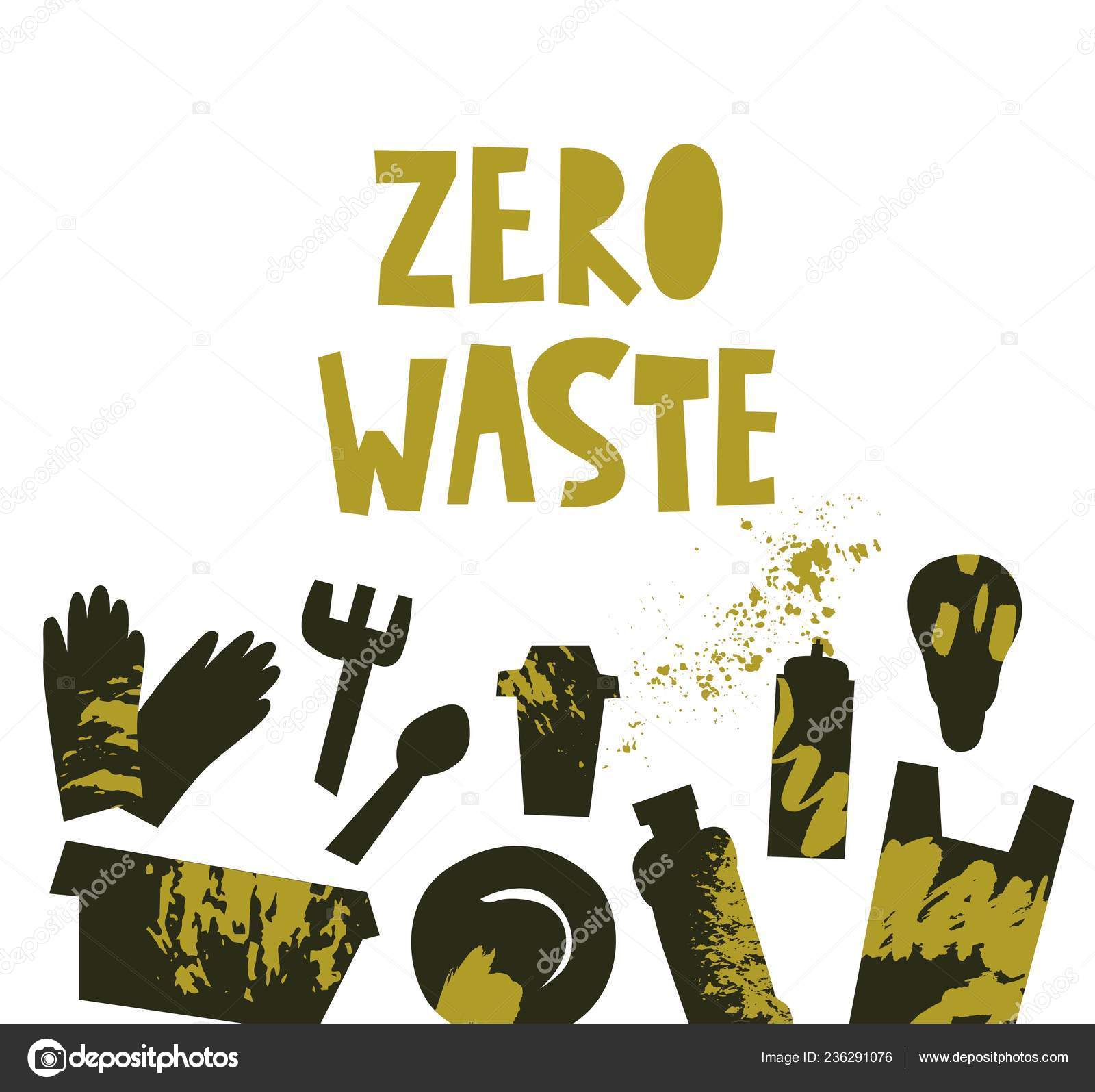 Zero waste lifestyle poster Stock Vector Image by ©svetichch@mail.ru ...