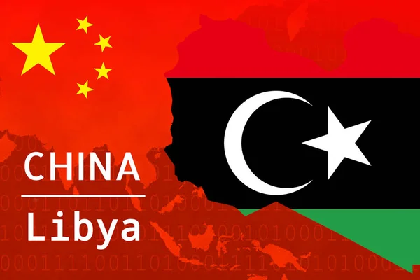 Concept image of Bilateral trade between China - Libya, economic ...
