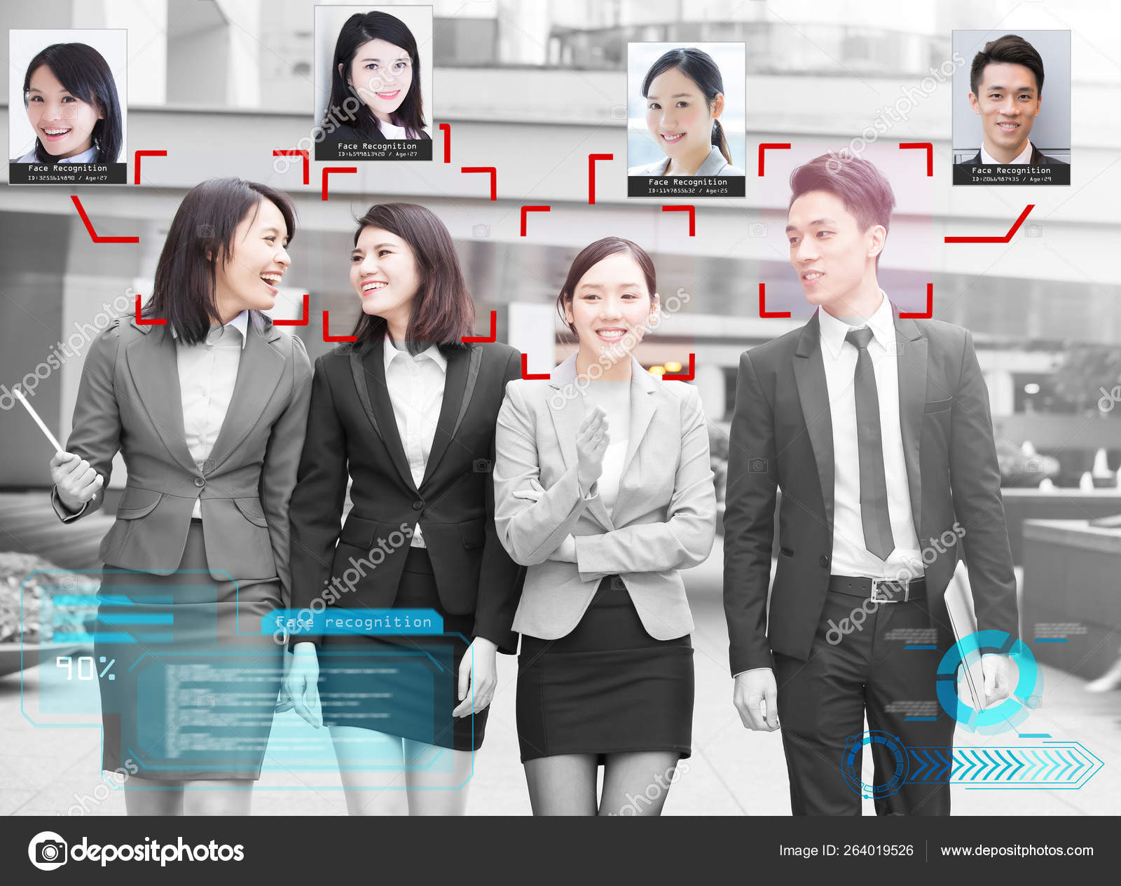 Concepto de sistema reconocido cara — Foto de stock #264019526 ... Concepto de sistema reconocido cara — Foto de stock #264019526 ...