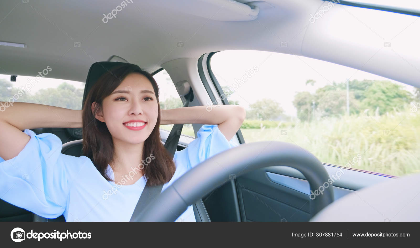 Smart self driving car concept — Stock Photo © ryanking999 #307881754