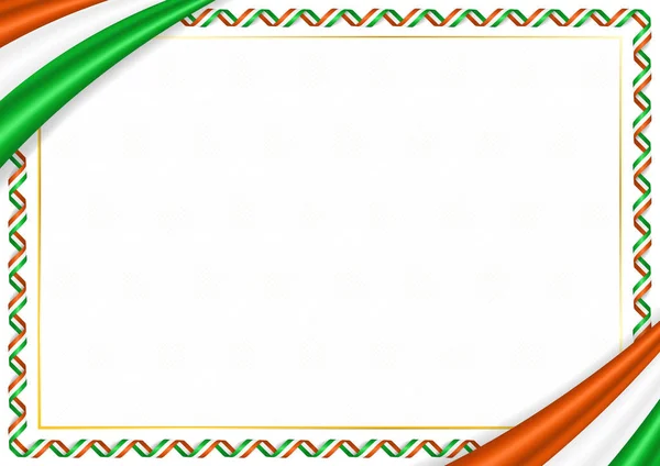 Indian Flag Page Border