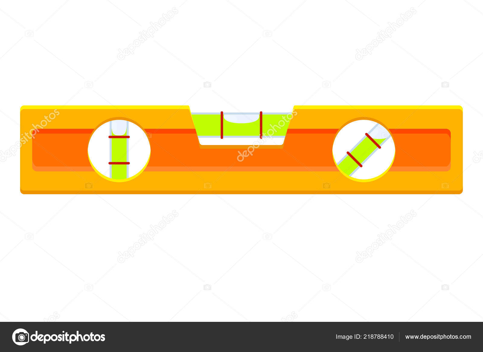Colorful cartoon level tool Stock Vector by ©bessyana 218788410