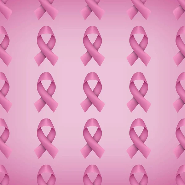 Pink Cancer Ribbon Seamless Background Stock Vector Image by ...