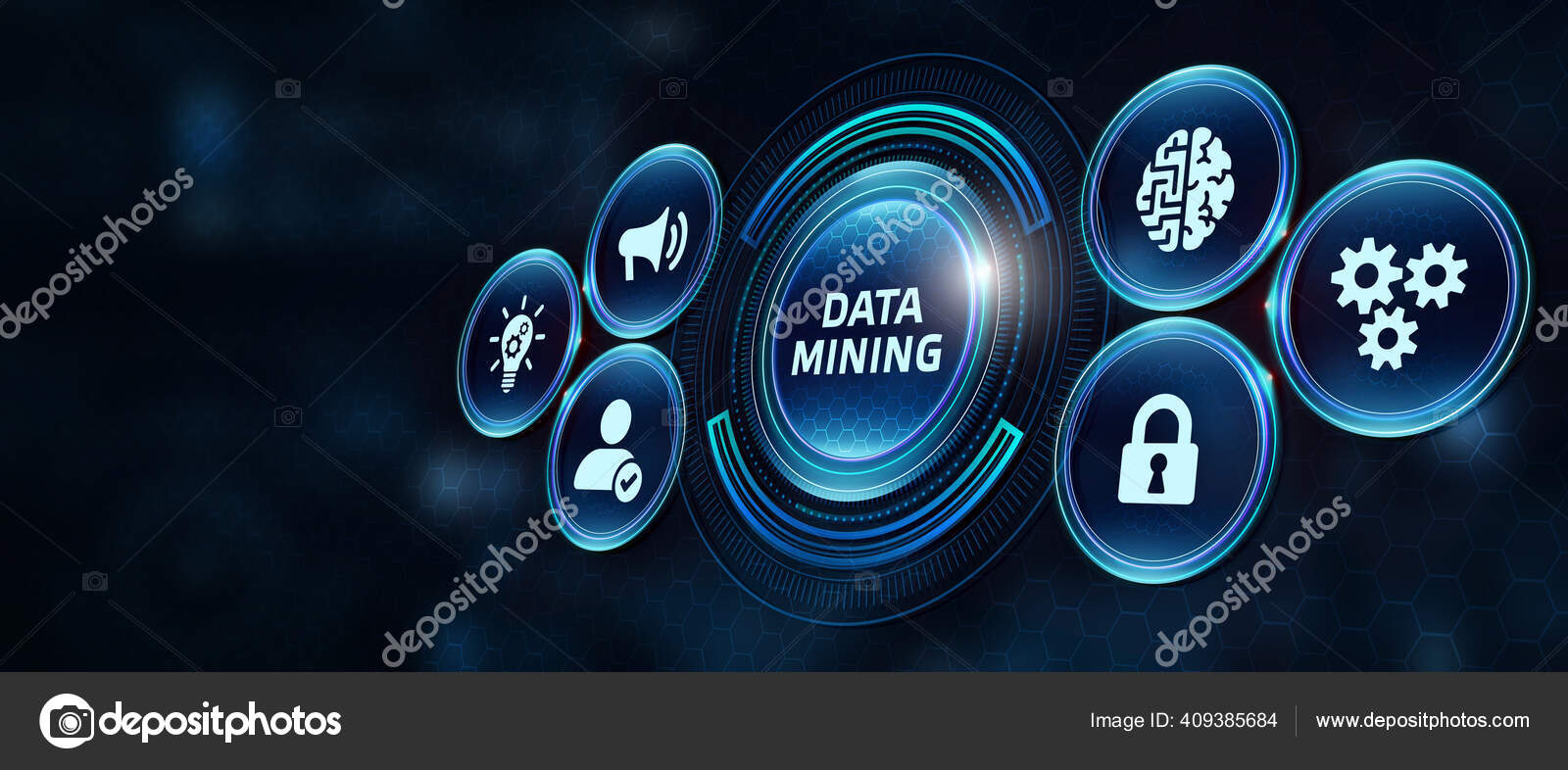 Data Mining Concept Business Modern Technology Internet Networking ...