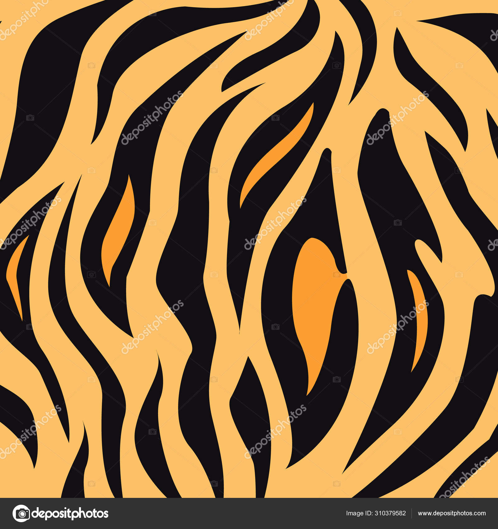 Tiger texture orange black stripes for the design of your products ...