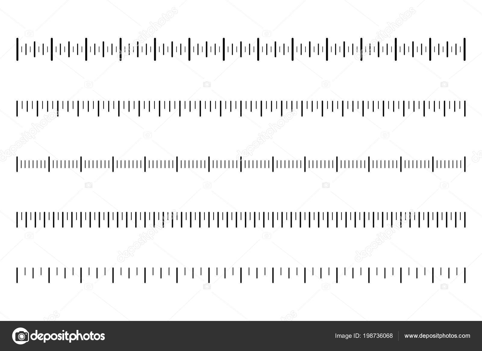 Measurement Scale Black Marks Ruler Scale Distance Weight Temperature ...