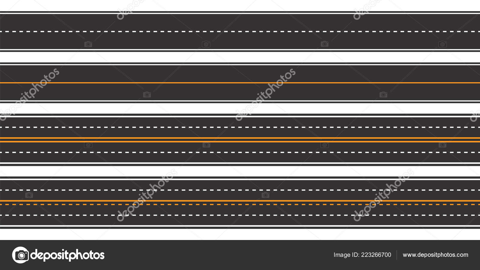 Straight Road Top View