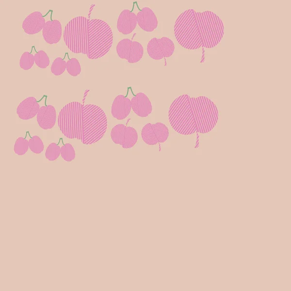 Cute Simple Background Apples Fruits Stock Vector by ©kuklaluda 273540844