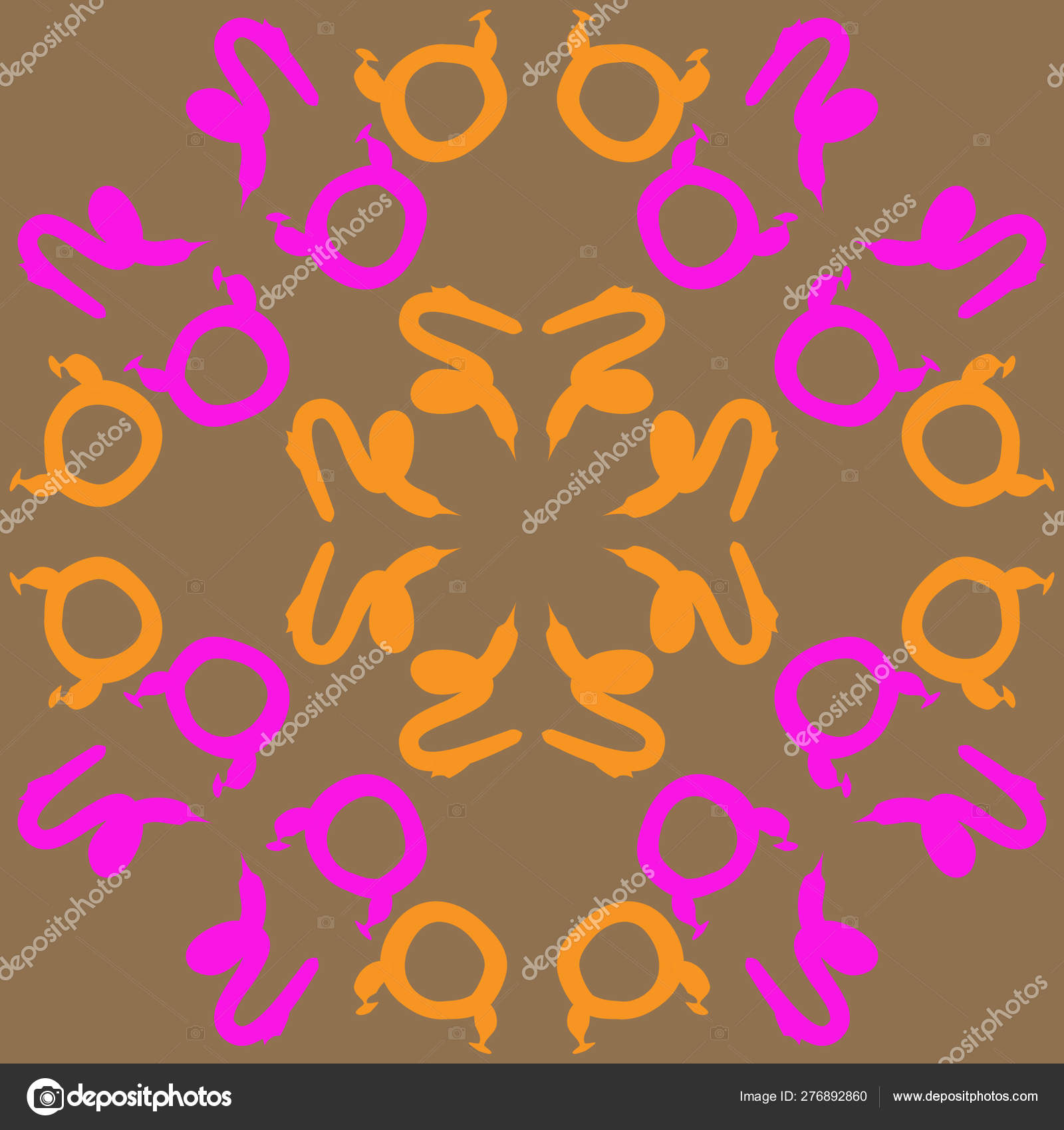 Seamless Vector Background Different Symbols Stock Vector by ©kuklaluda ...