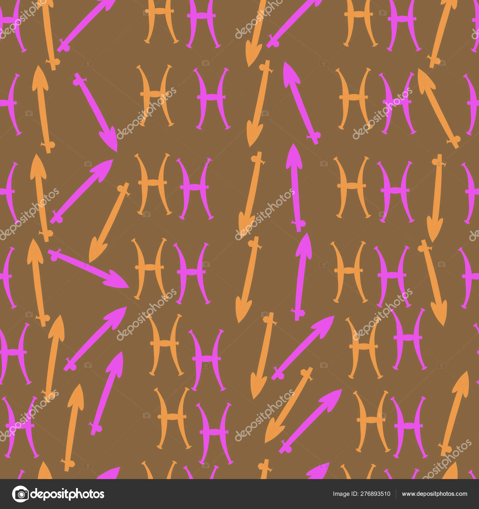 Pattern Background Zodiac Signs Stock Vector by ©kuklaluda 276893510