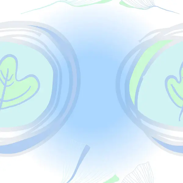 Composition Leaves Dashed Lines Labels Stock Vector by ©kuklaluda 280685116