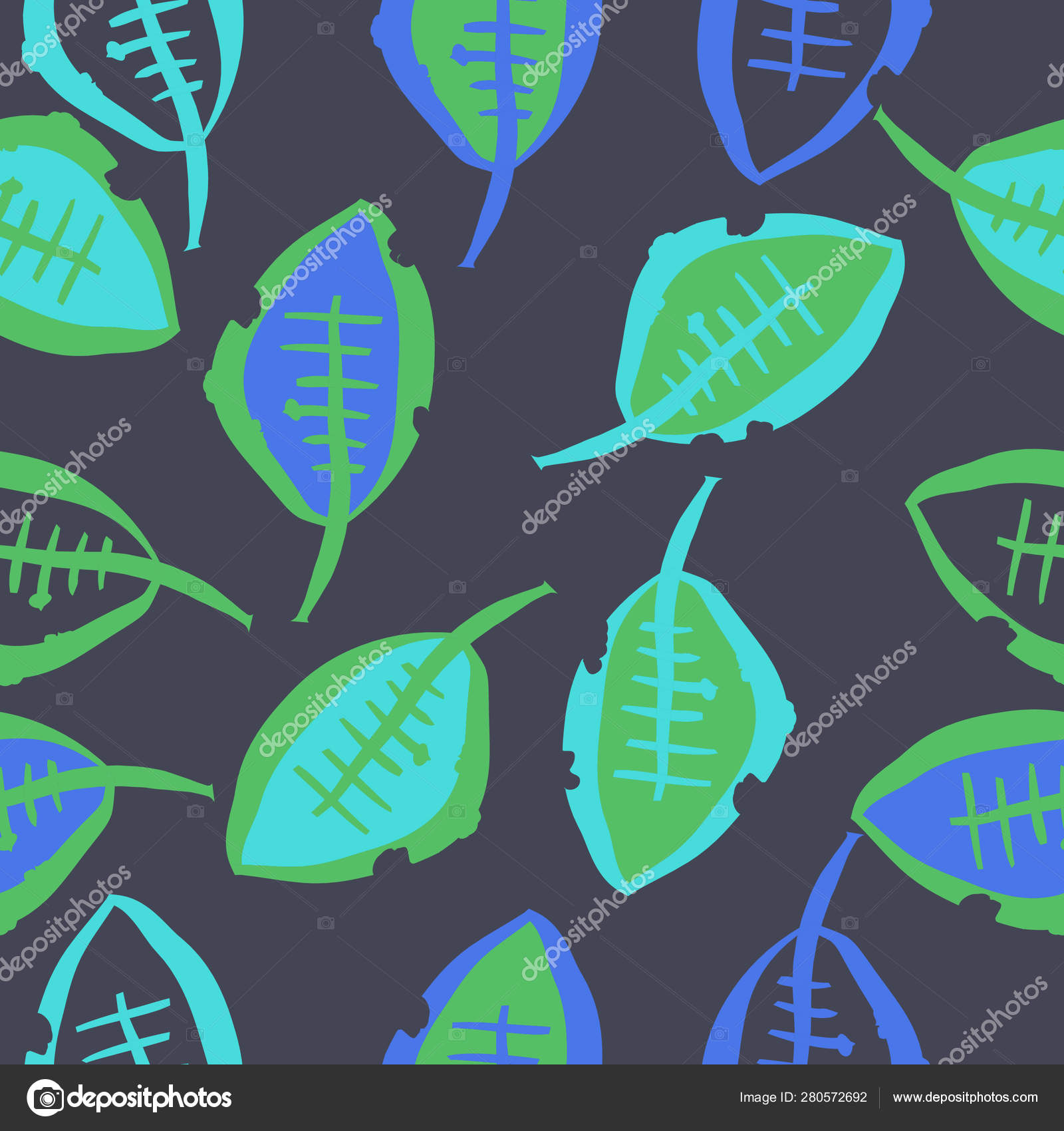 Seamless Composition Leaves Dashed Lines Labels Stock Vector Image by ...