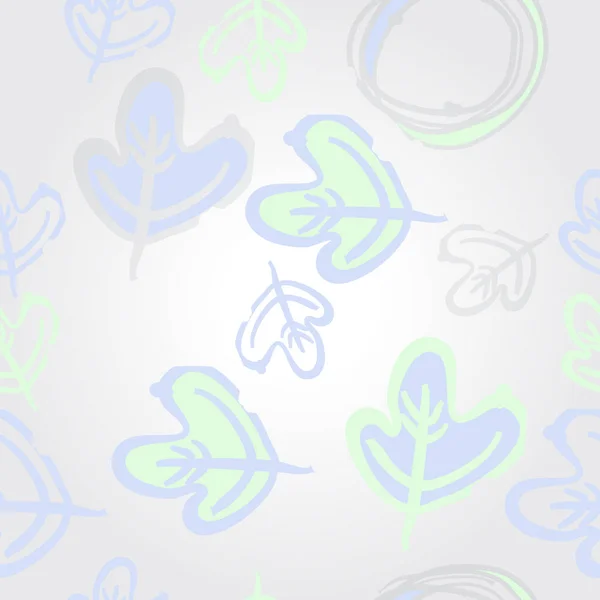 Horizontal Composition Leaves Dashed Lines Labels Hand Drawn Stock ...