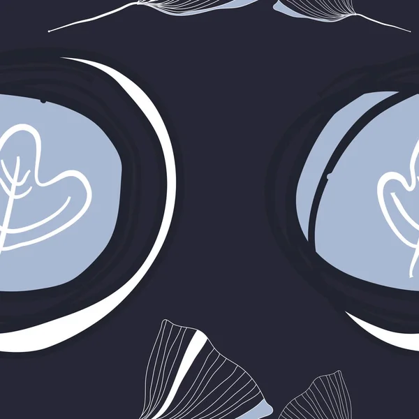 Composition Leaves Dashed Lines Labels Stock Vector by ©kuklaluda 280685116