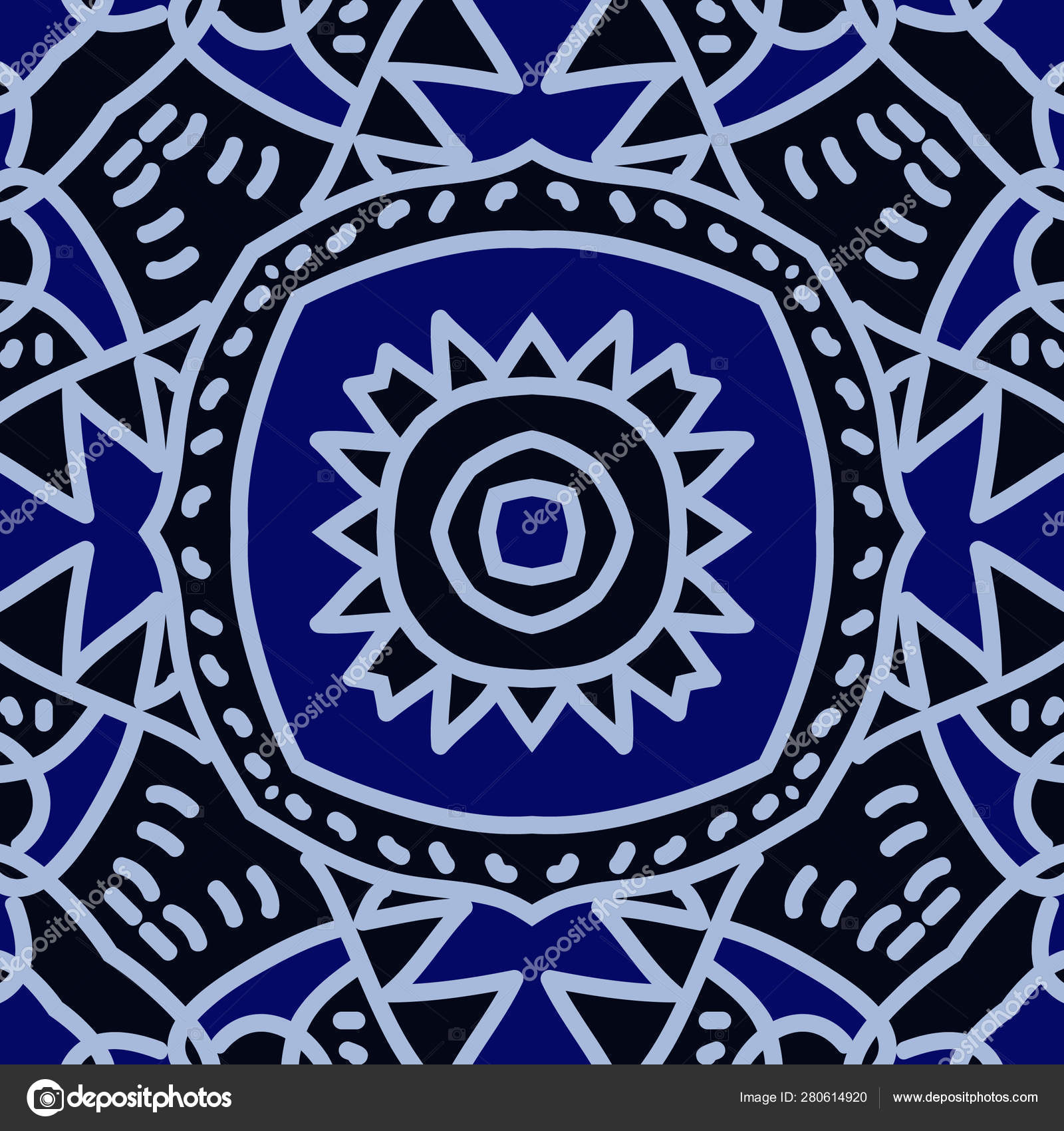 Circular Abstract Shapes Pattern Vector Background Stock Vector by ...