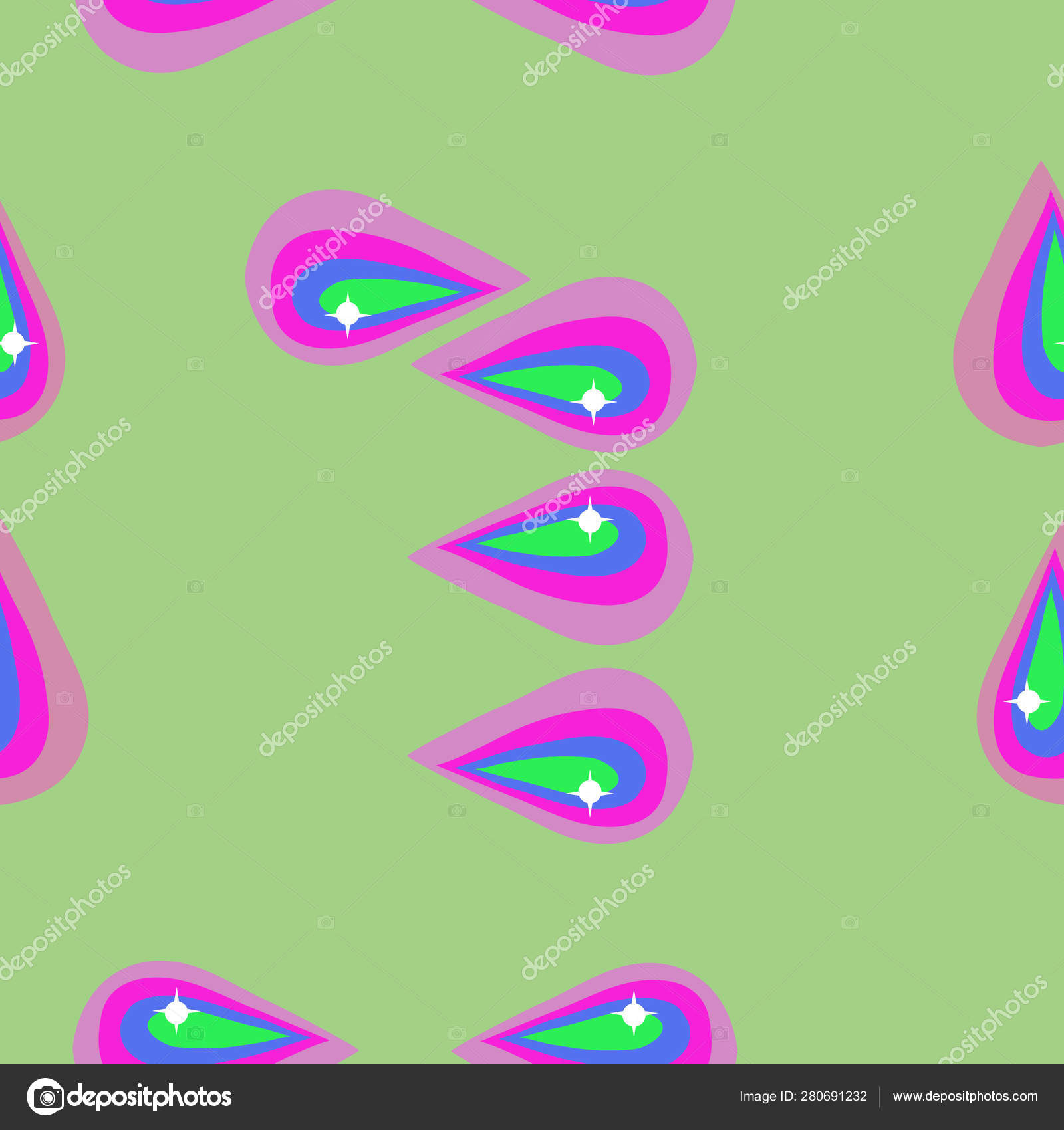 Drops Spots Star Pattern Stock Vector by ©kuklaluda 280691232