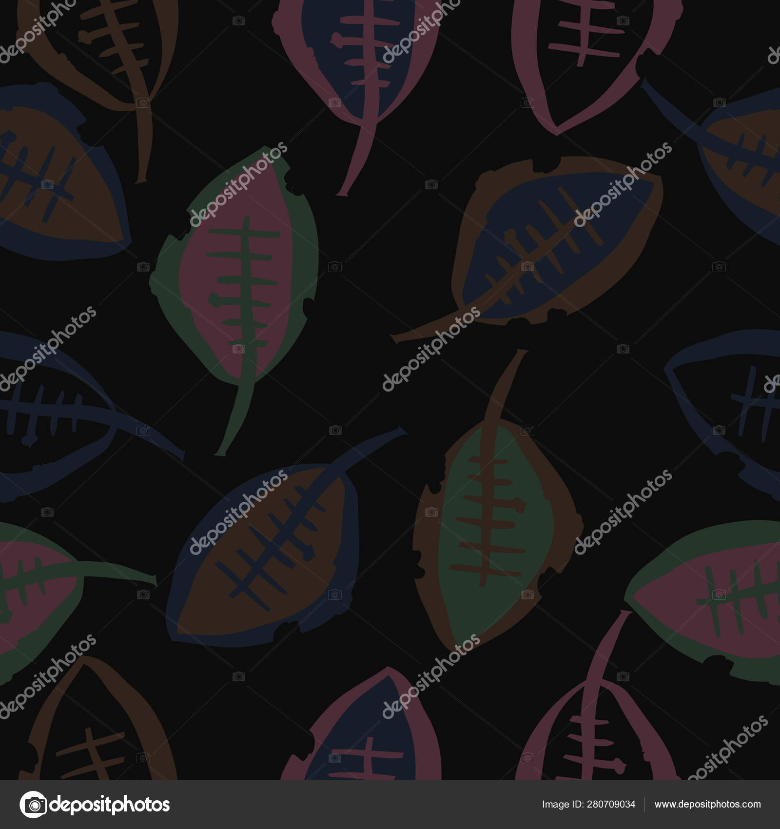 Seamless Composition Leaves Dashed Lines Labels Stock Vector Image by ...