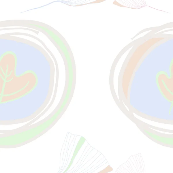 Composition Leaves Dashed Lines Labels Stock Vector by ©kuklaluda 280689932