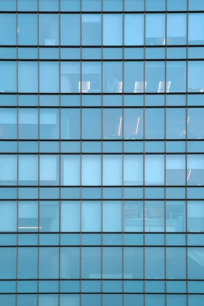 Glass blue square Windows of facade modern city business building ...