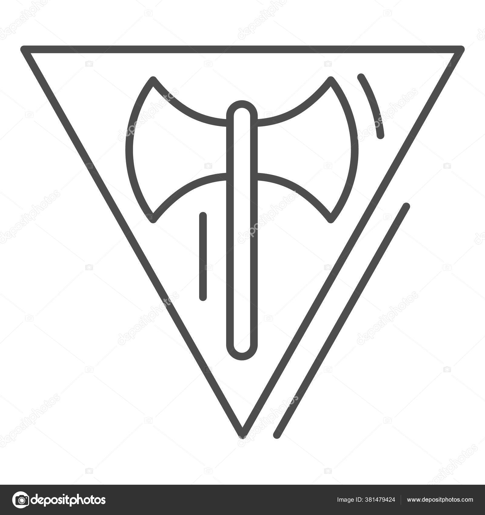 Triangle Flag Outline