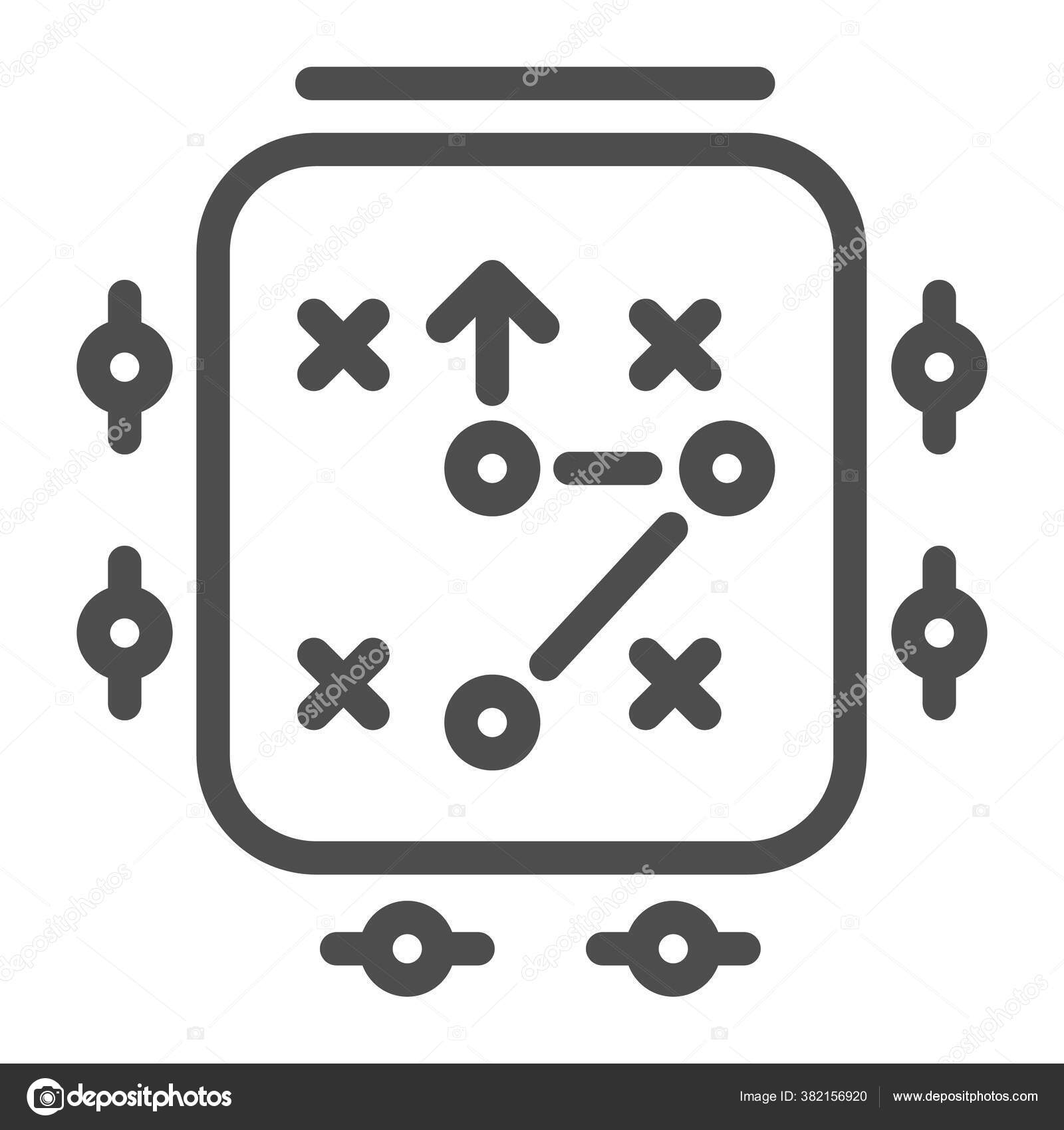 Way to success line icon, business strategy concept, path to success ...