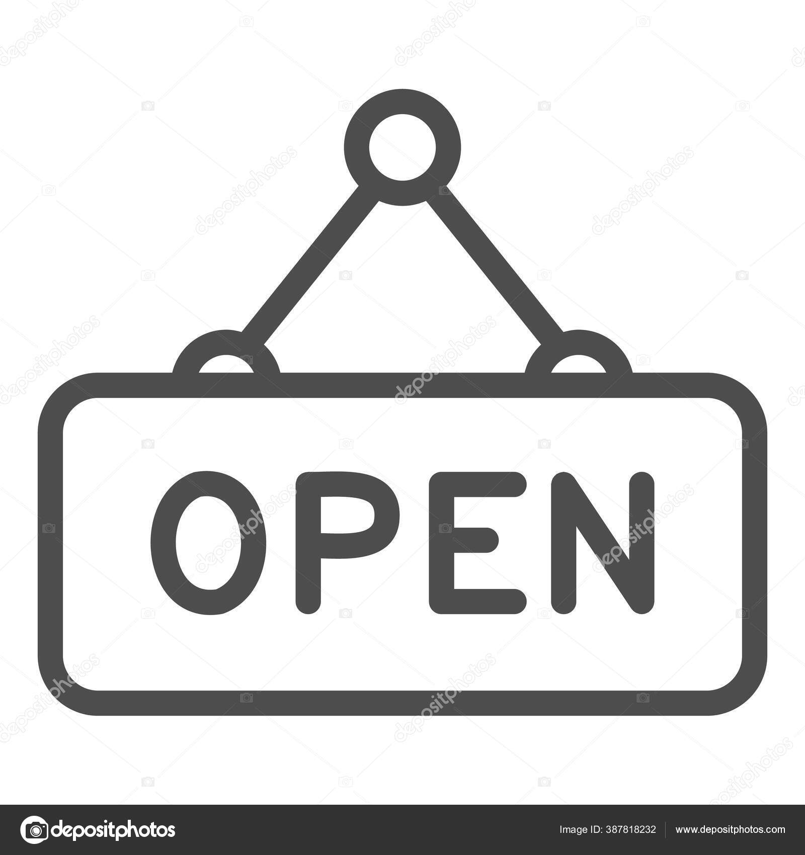 Open Sign Icon