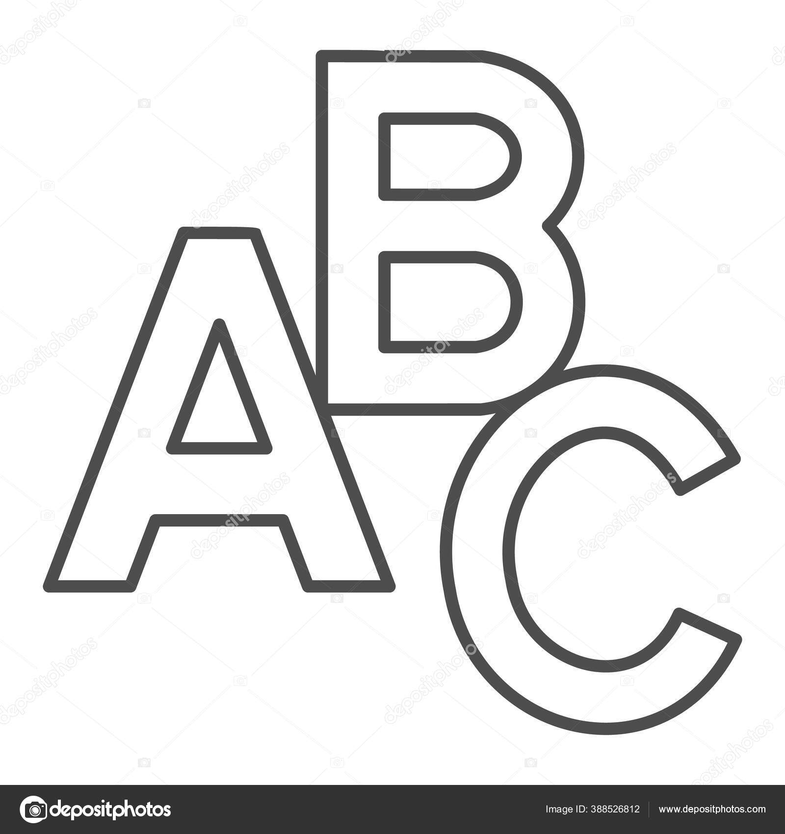 Clipart Abc Noir Et Blanc