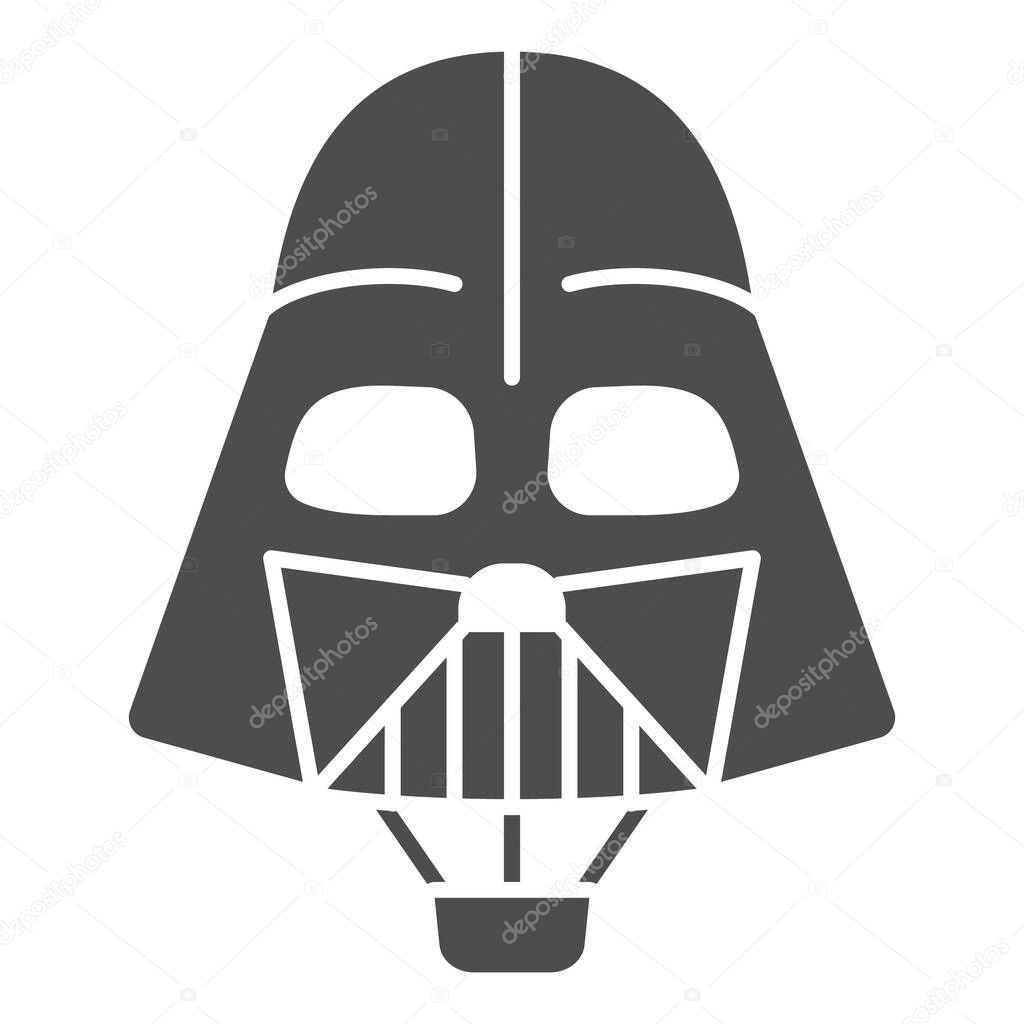 Jefe de Darth Vader globo aerostático con icono de la cesta sólida ...